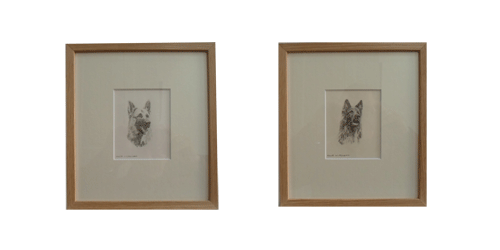 Small oak frames for drawings - Keith Wilkinson Frames